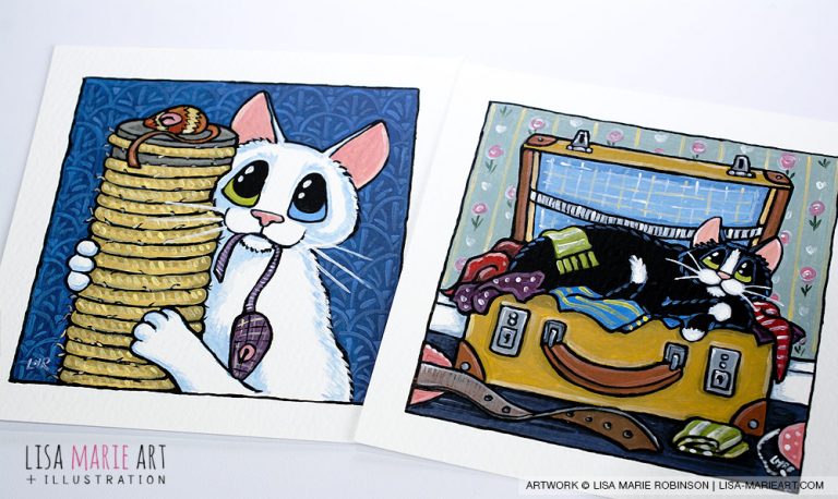 A new set of Cute Cat Illustrations at Whitby Galleries » Lisa Marie ...